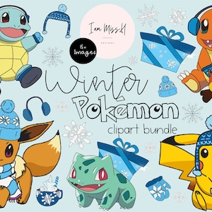 Winter Pokémon Clipart - Etsy