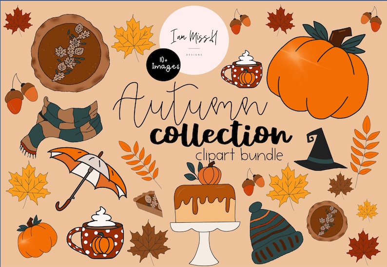 Autumn Collection Clipart Bundle - Etsy