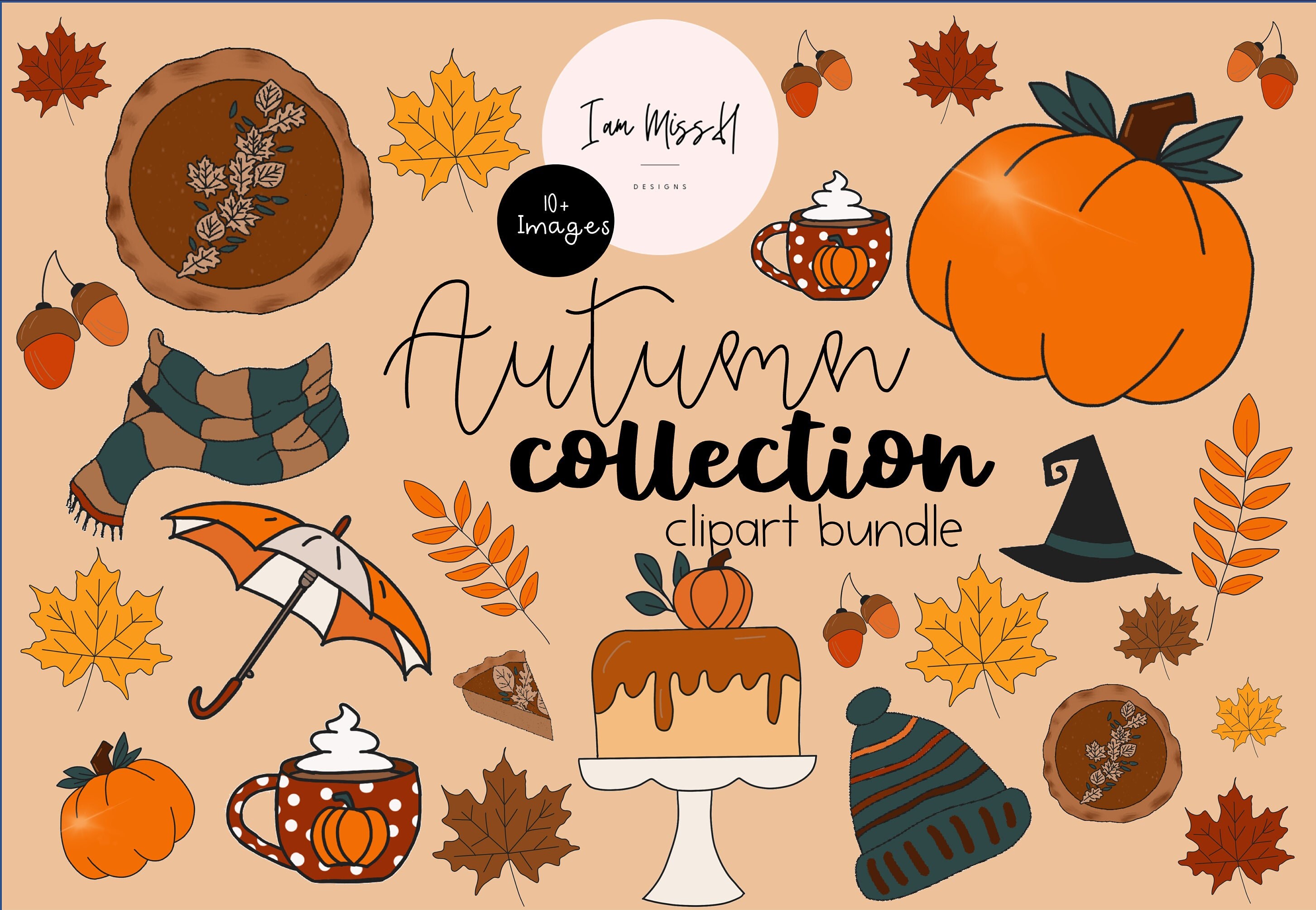 Autumn Collection Clipart Bundle - Etsy