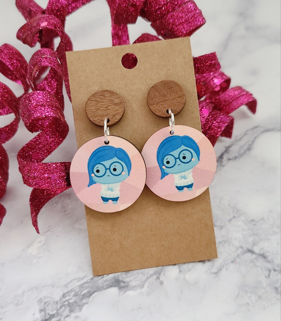 Inside Out Earrings / Disney Inspired Earrings / Anger / Emotions ...