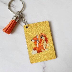 Fox and the Hound Inspired Keychain / Disney Inspired Keychain / Tod ...