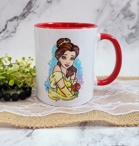 Belle Inspired Coffee Mug / Disney Inspired Mug / Princess Mug - Etsy