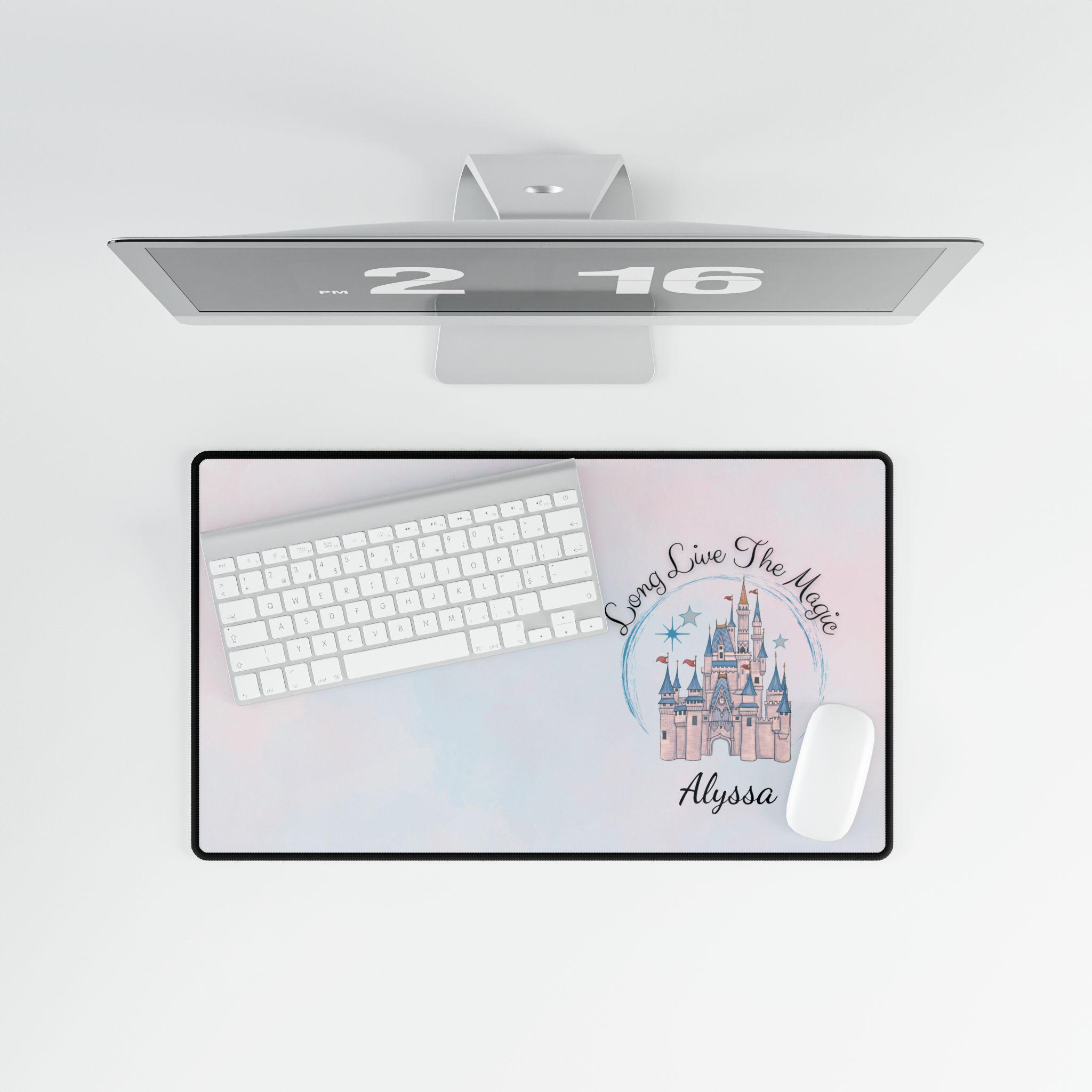 Cinderella Castle Desk Mat, Magical Mouse Pad, Princess Castle ...