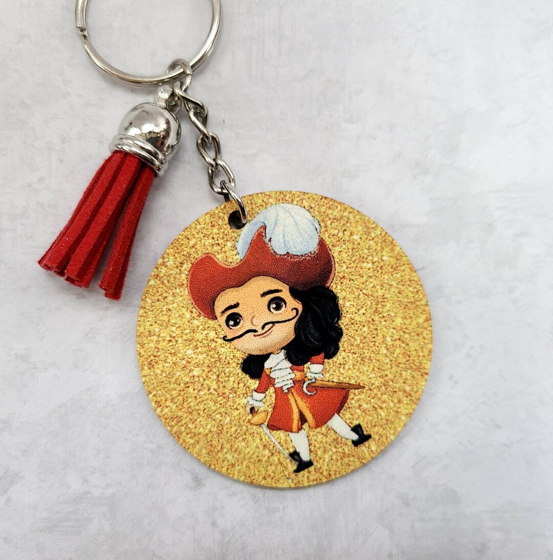 Captain Hook Inspired Keychain / Disney Inspired Keychain / Villains ...