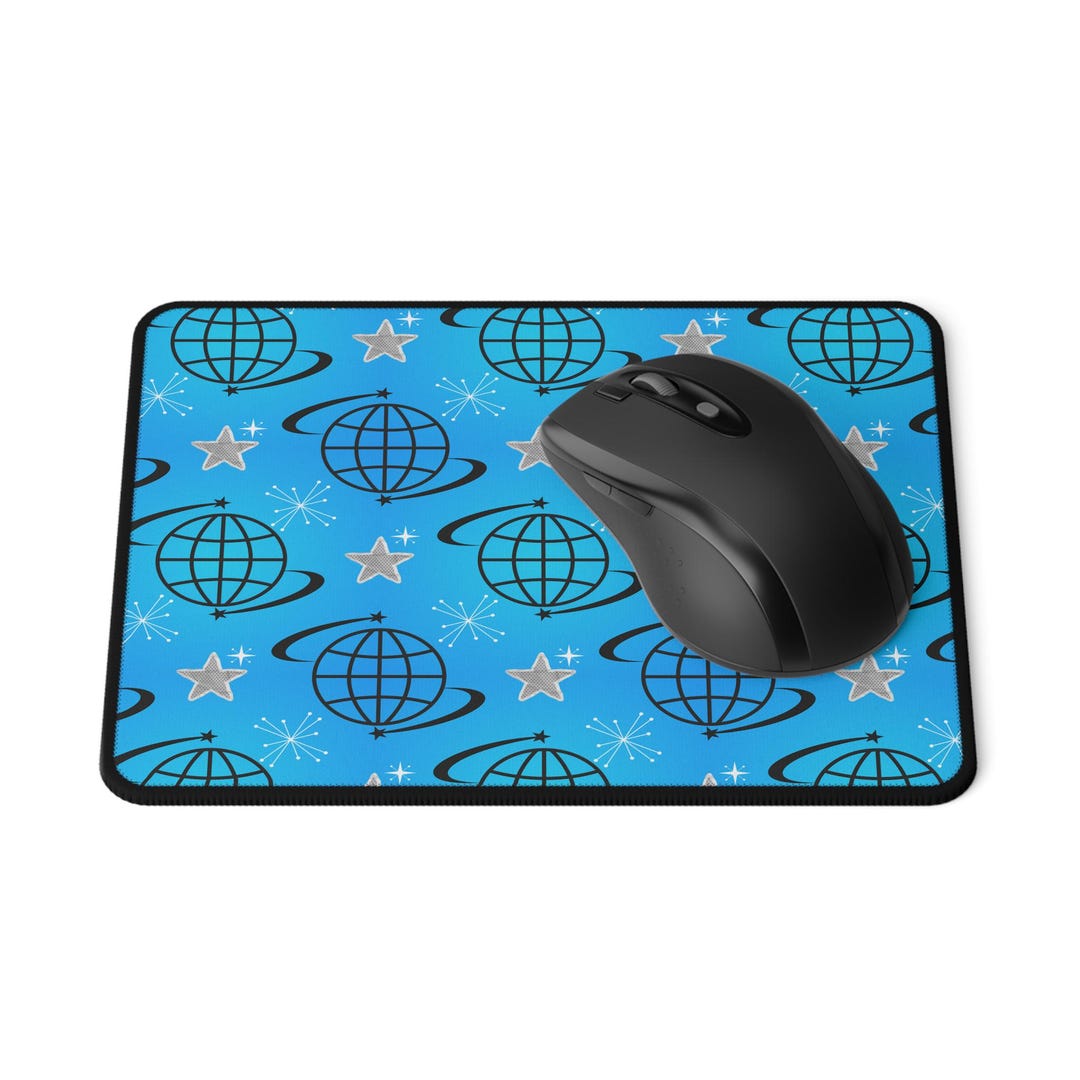 Mouse Pad, Space Age Retro Spaceship Earth Design, Gaming Desk Decor ...