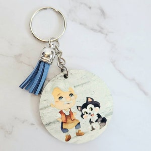 Pinocchio Inspired Keychain / Disney Inspired Keychain / Jiminy Cricket ...