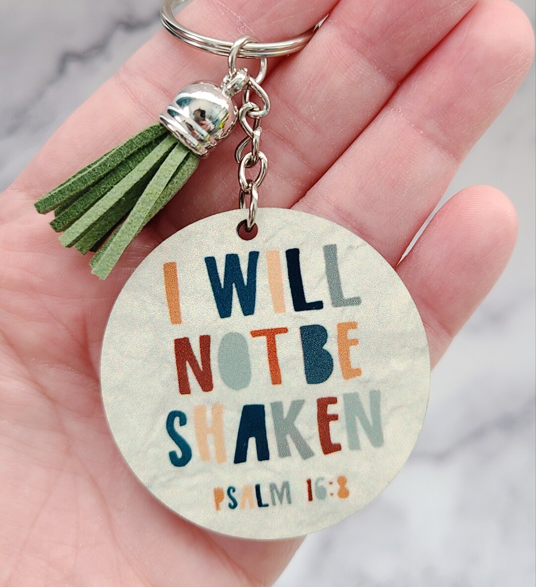 Religious Keychain / Inspirational Gift / Bible Verse Keychain / Faith ...