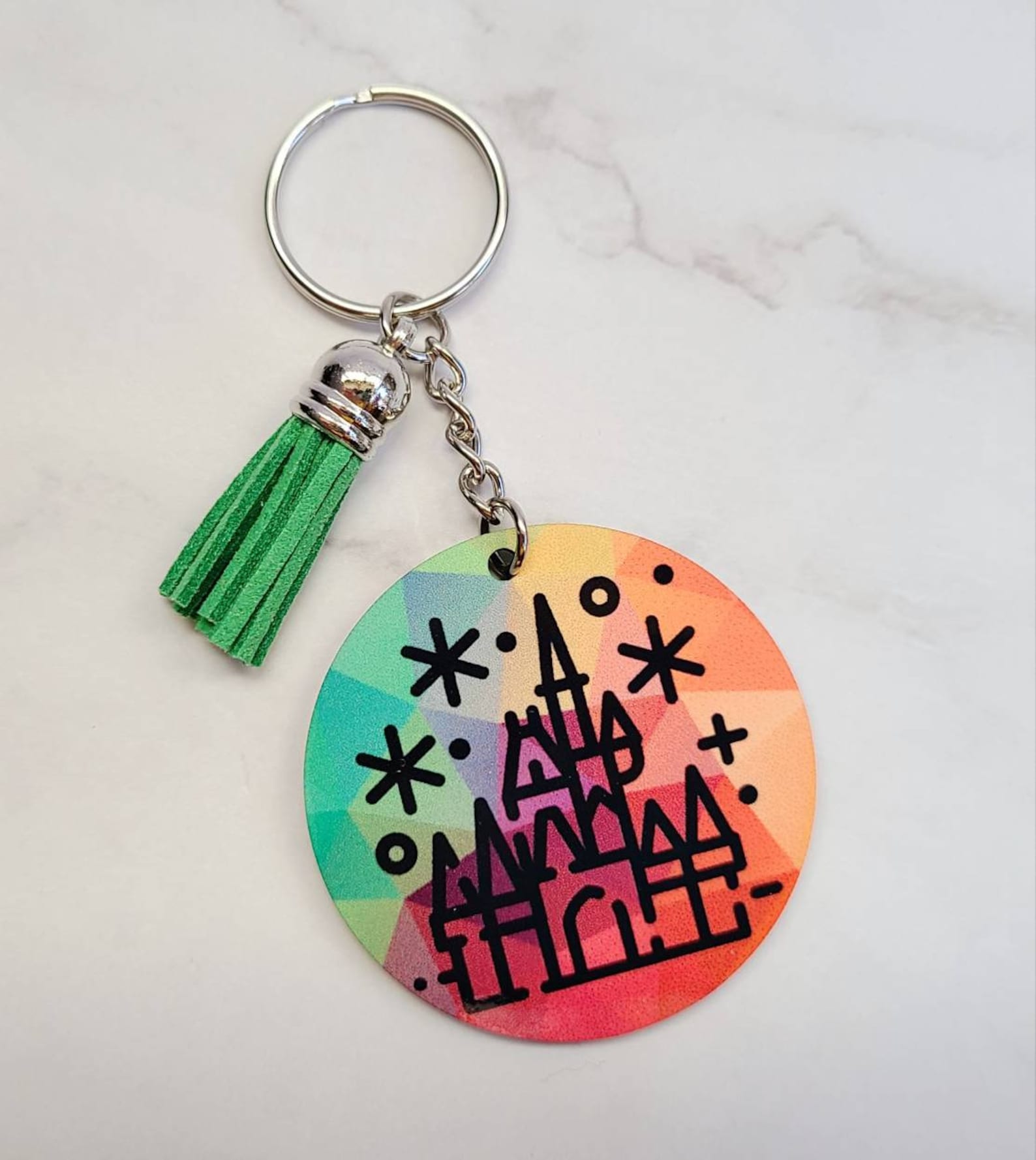 Disney Parks Inspired Keychain / Park Icons / Bag Charm / - Etsy
