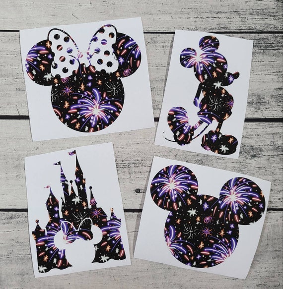 Disney Decals / Disney Fireworks Sticker / Laptop Sticker / - Etsy