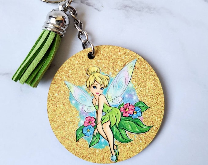 Tinker Bell Pixie Dust Keychain Peter Pan Tinkerbell - Etsy