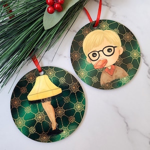 Set of 2 Christmas Ornaments / Christmas Story Inspired Ornaments / You ...