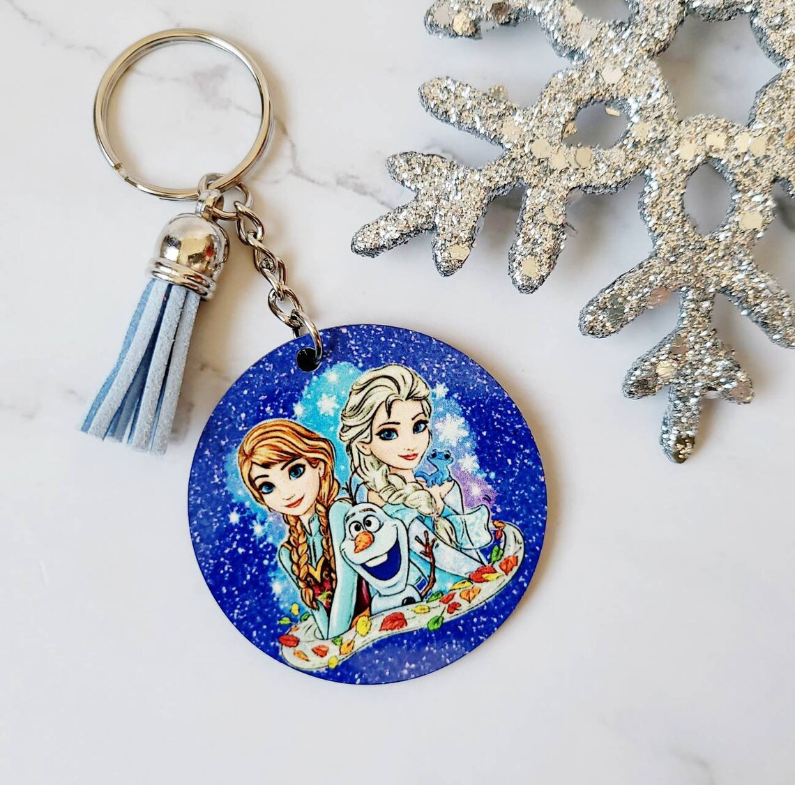 Frozen Inspired Keychain / Anna and Elsa Inspired Keychain / - Etsy