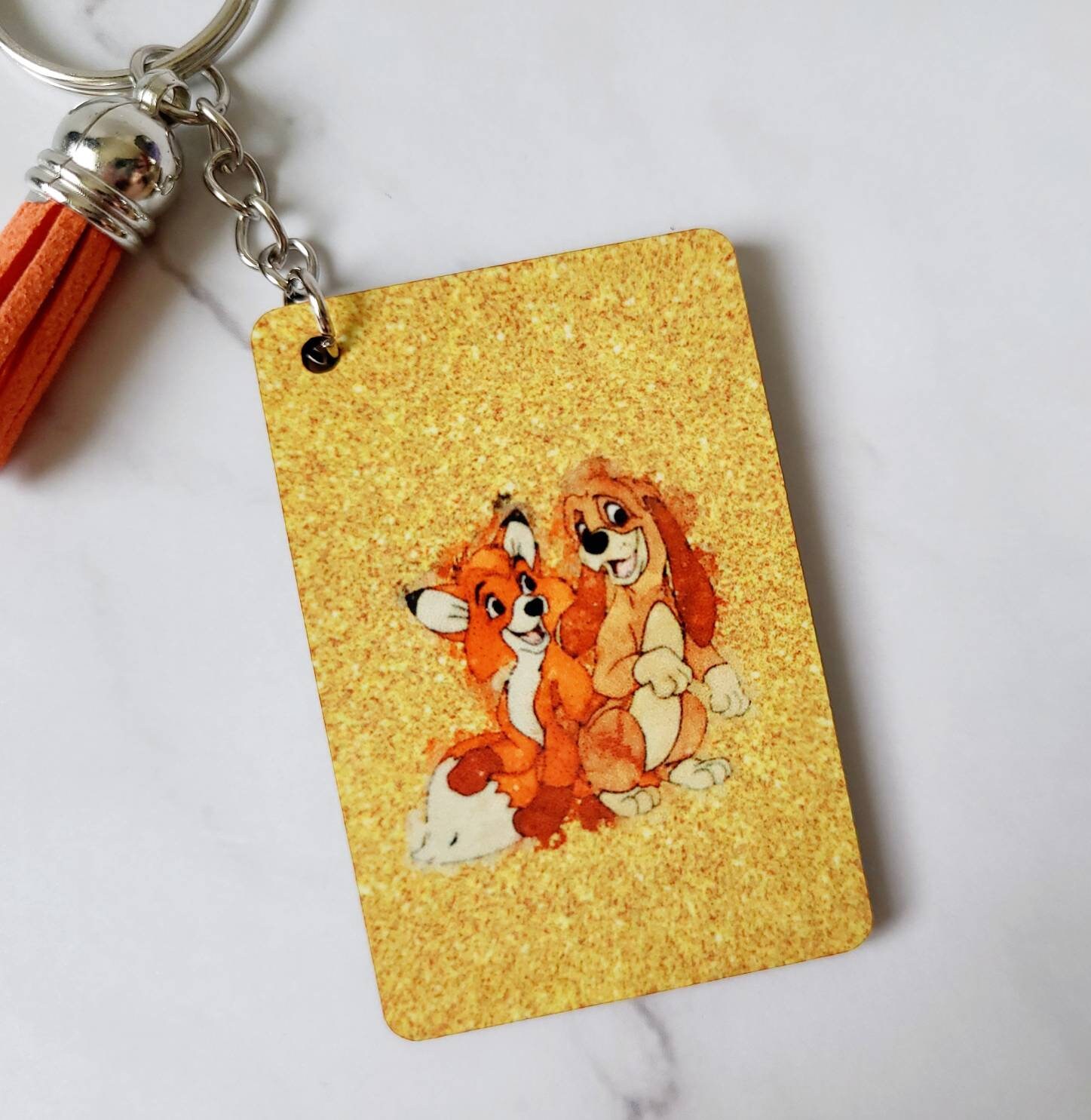 Fox and the Hound Inspired Keychain / Disney Inspired Keychain - Etsy
