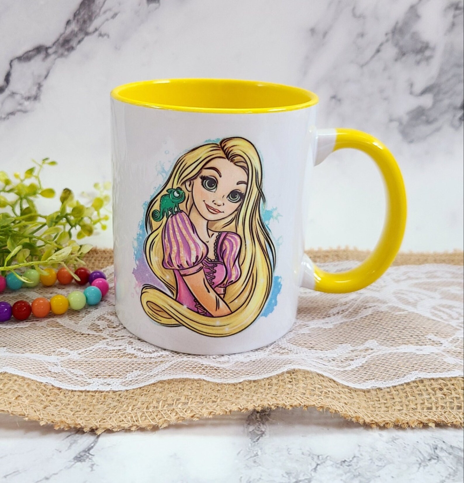 Rapunzel Inspired Coffee Mug / Tangled Inspired Coffee Mug / - Etsy