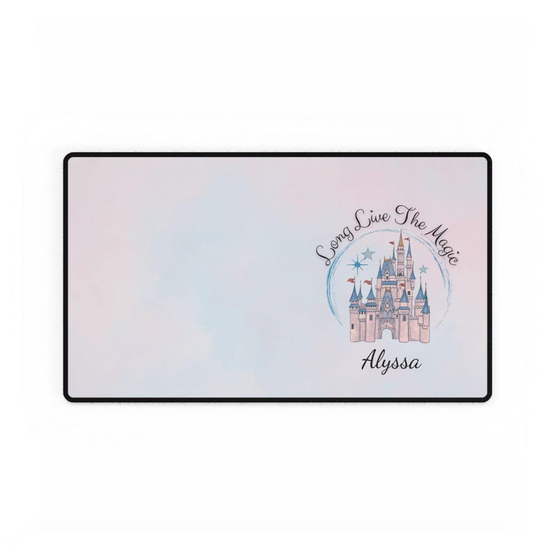 Cinderella Castle Desk Mat, Magical Mouse Pad, Princess Castle ...