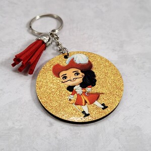 Captain Hook Inspired Keychain / Disney Inspired Keychain / Villains ...