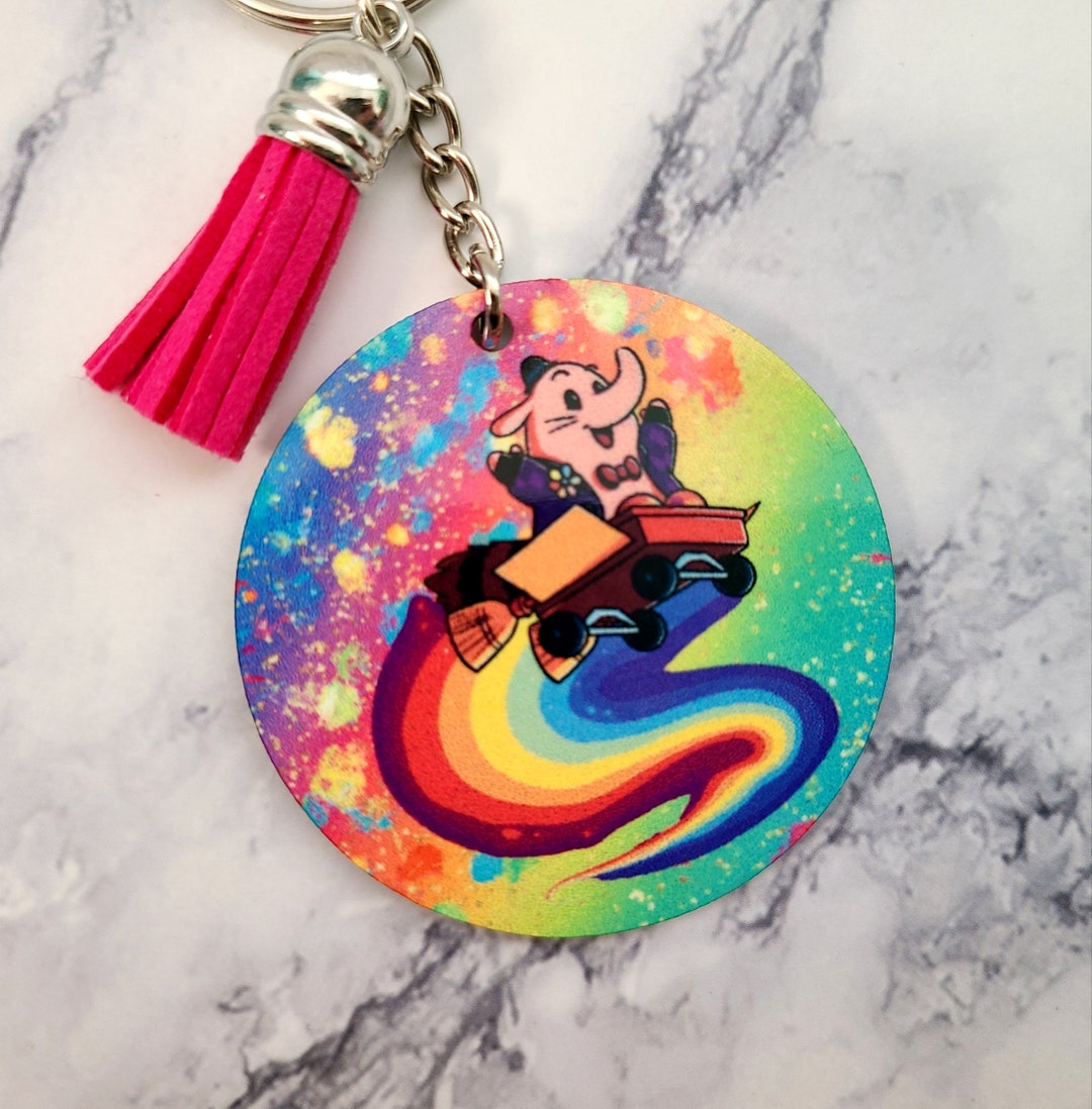 Disney Inspired Keychain / Bing Bong Keychain / Inside Out Wood ...