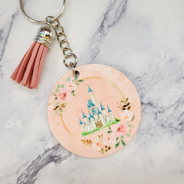 Cinderella Castle Keychain - Etsy
