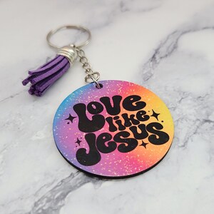 Religious Keychain / Love Like Jesus Keychain / Inspirational Gift ...