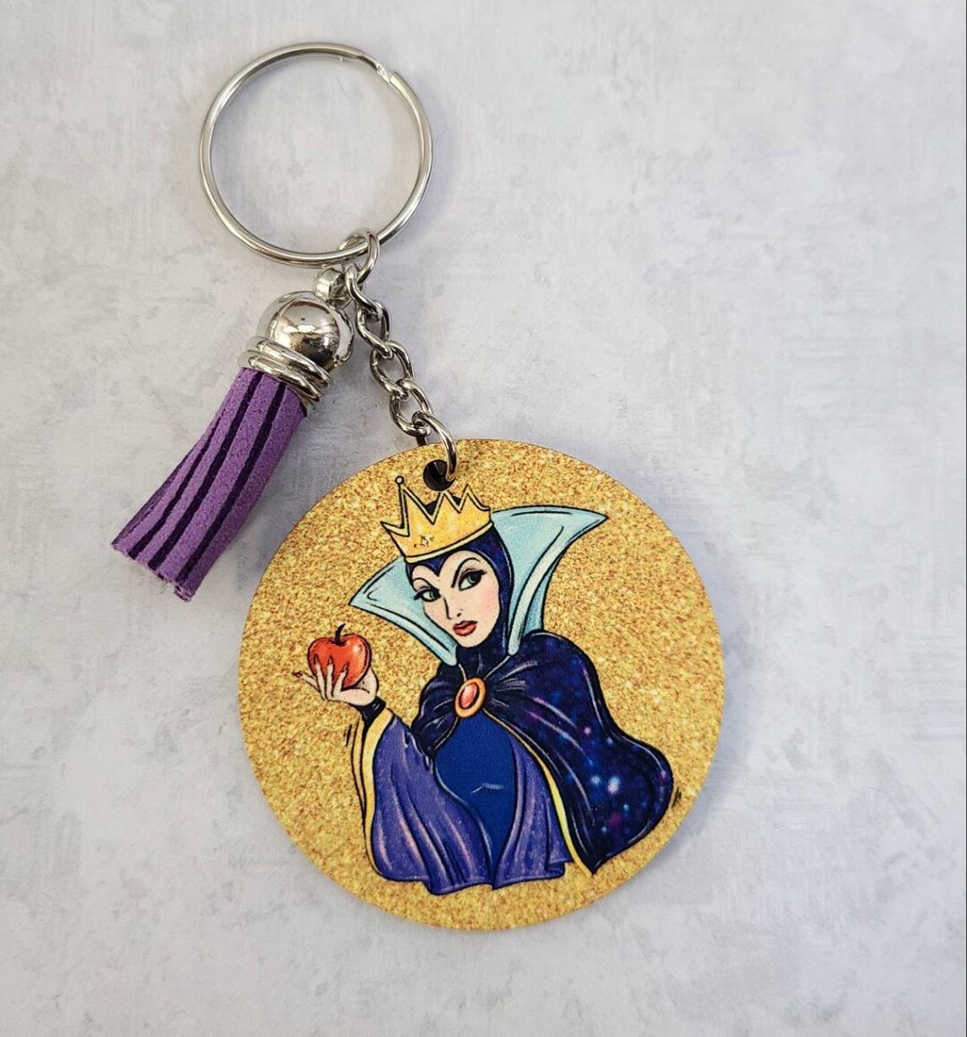 Disney Villain Inspired Keychain / the Evil Queen Keychain / - Etsy