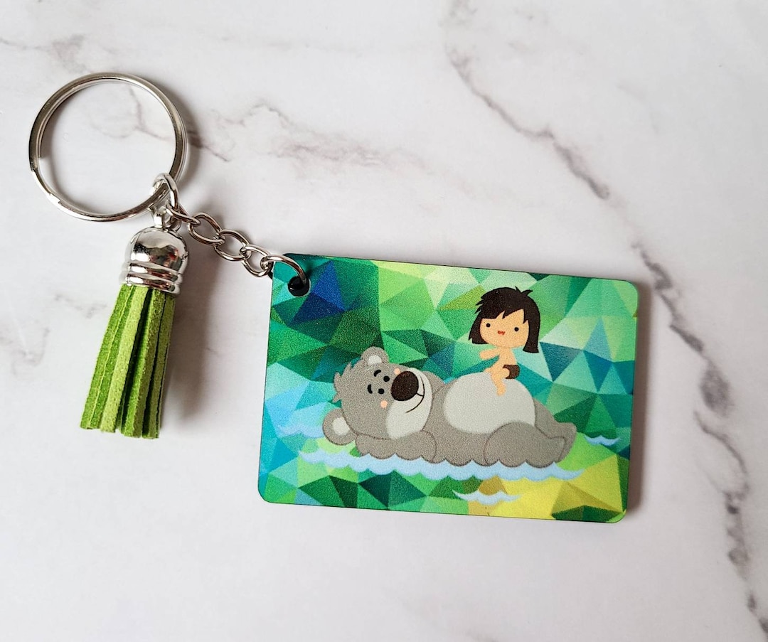 Disney Inspired Keychain / Jungle Book Inspired Keychain / Baloo and ...