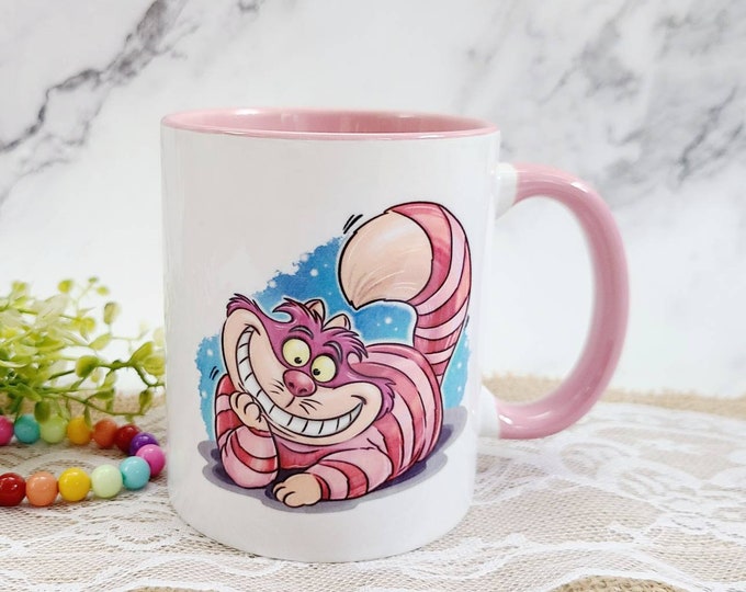 Cheshire Cat Inspired Coffee Mug / Alice in Wonderland / - Etsy