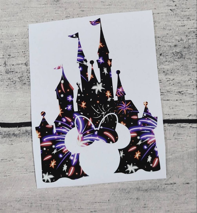 Disney Decals / Disney Fireworks Sticker / Laptop Sticker / - Etsy