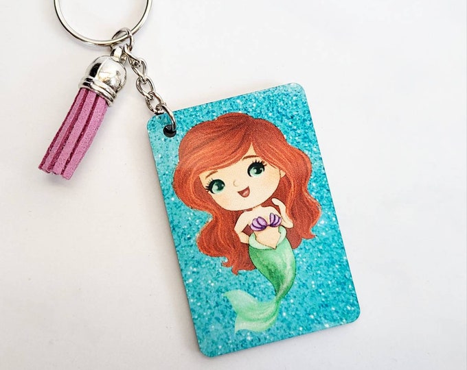 The Little Mermaid Inspired Keychain / Ariel Keychain / Disney Inspired ...