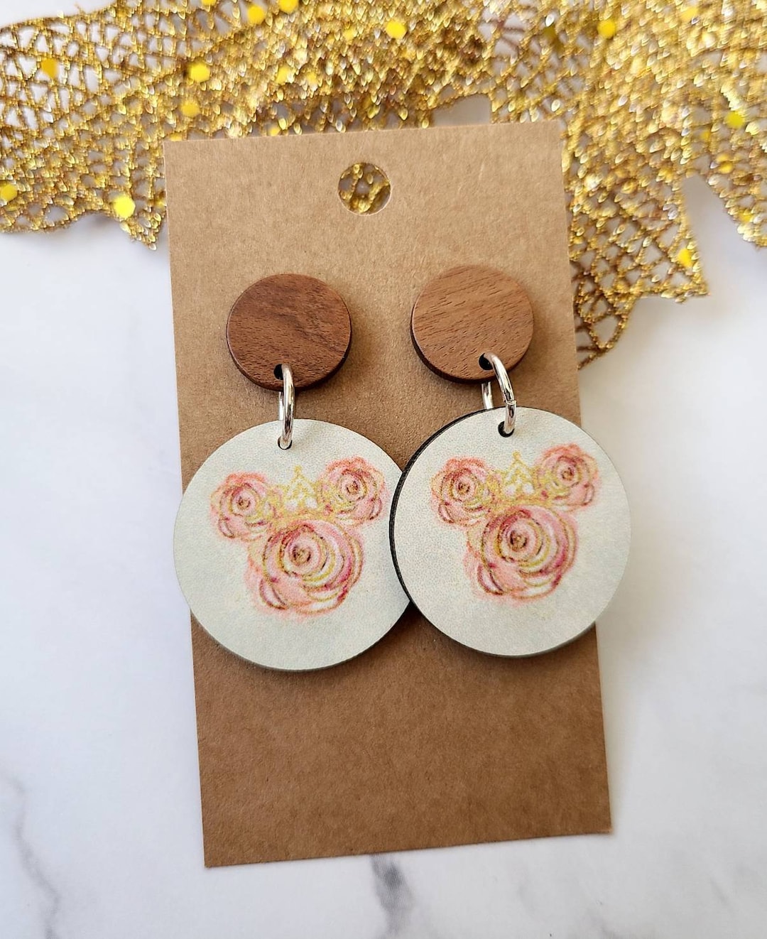 Disney Inspired Earrings / Minnie Mouse Inspired Earrings / Lightweight ...