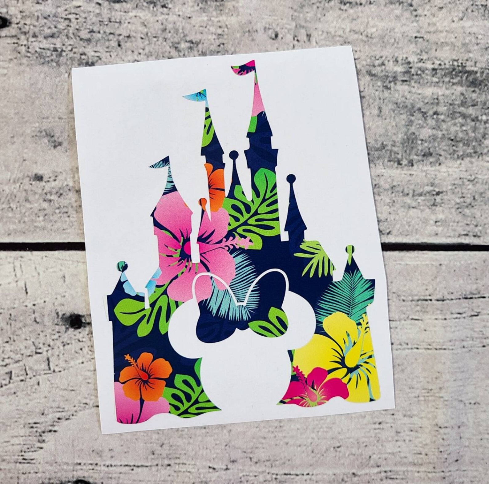 Disney Inspired Decal / Patterned Vinyl Decal / Laptop Sticker - Etsy