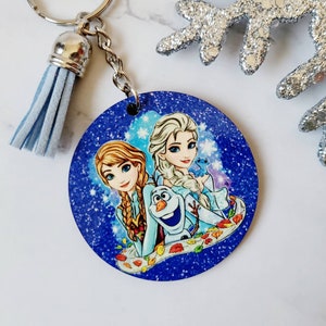 Frozen Inspired Keychain / Anna and Elsa Inspired Keychain / Olaf ...