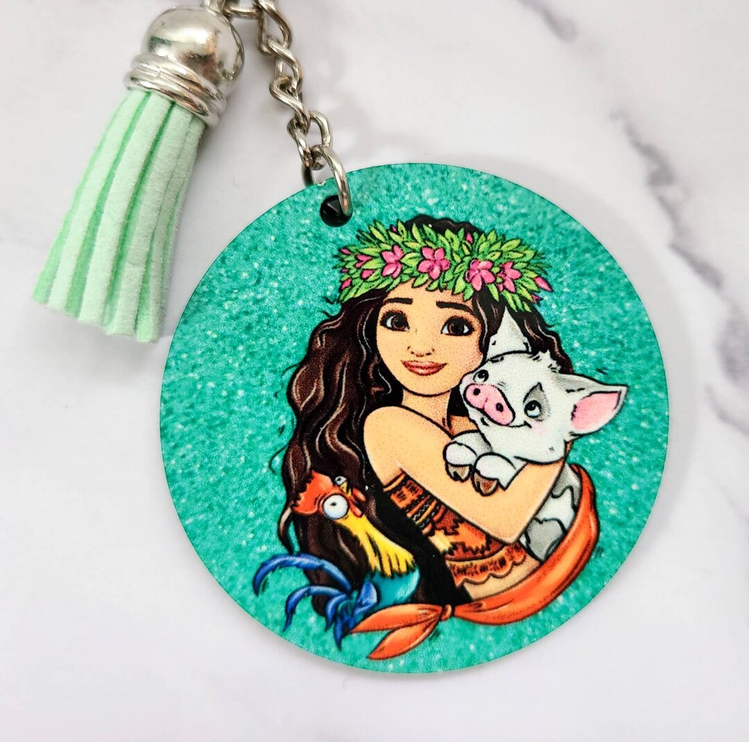 Disney Inspired Keychain / Moana Keychain / Bag Charm / Luggage Tag ...