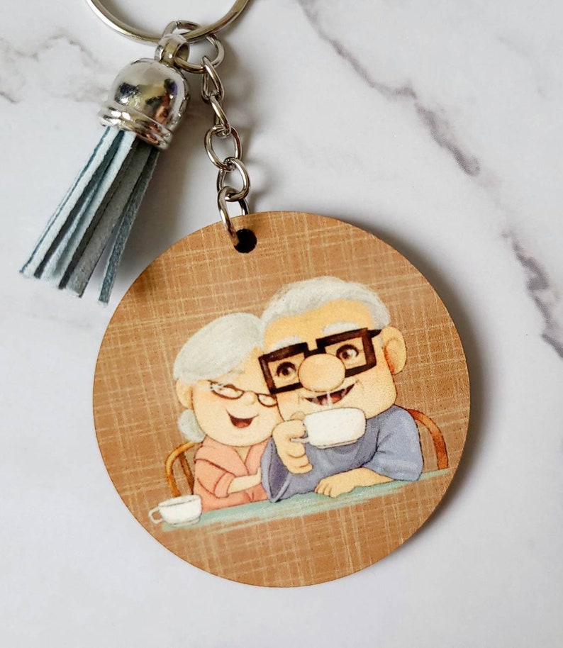 Carl and Ellie Keychain / up Inspired Keychain / Disney - Etsy