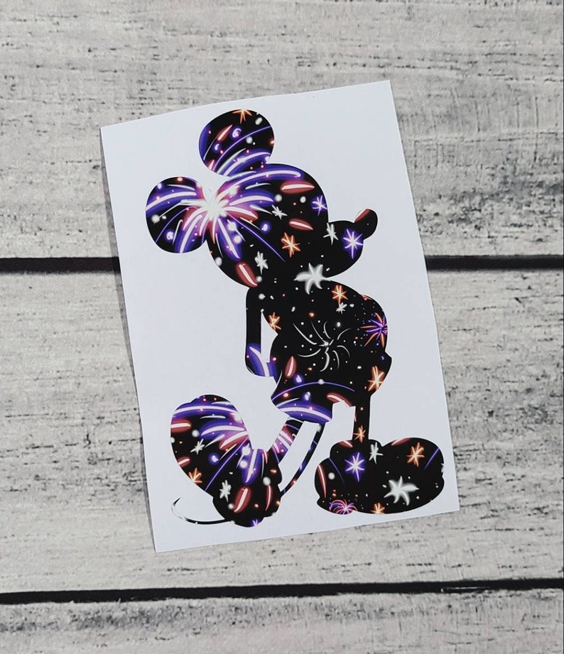 Disney Decals / Disney Fireworks Sticker / Laptop Sticker / - Etsy