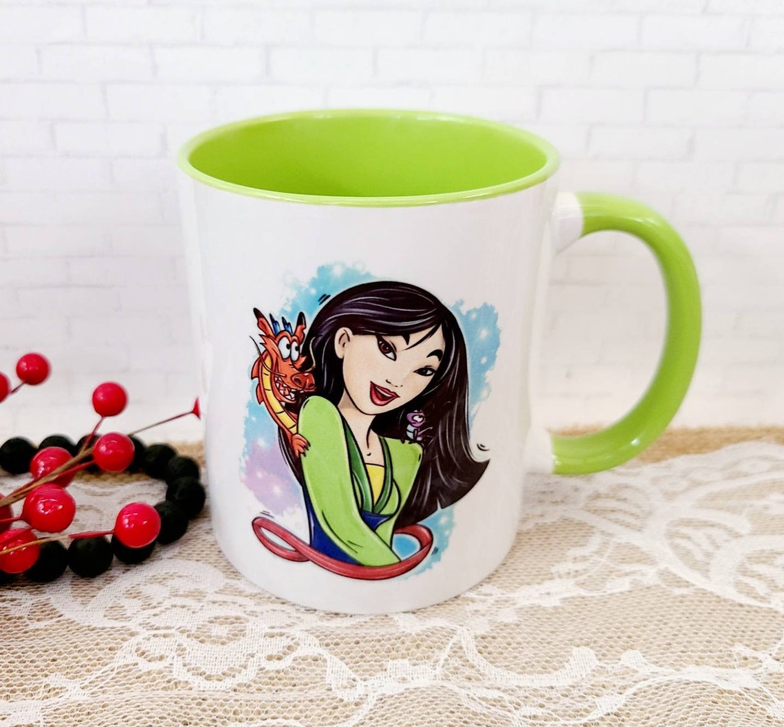 Disney Inspired Coffee Mug / Mulan Inspired Mug / Princess Mug | Etsy