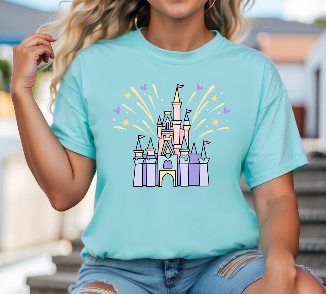 Cinderella Castle T Shirt for Her / Disney Castle Inspired Adult ...