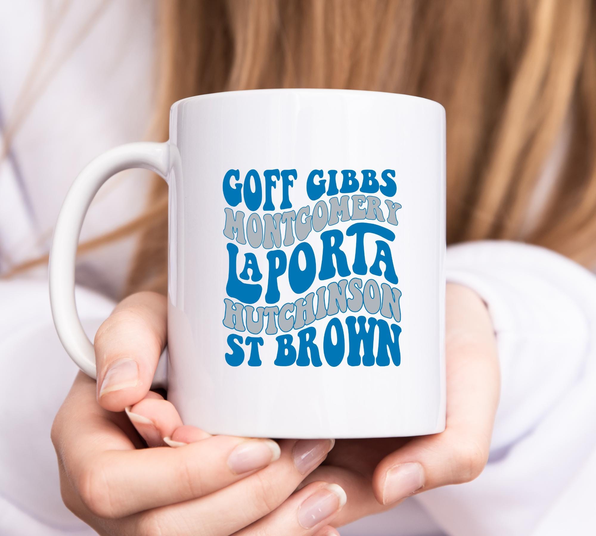 Detroit Football Coffee Mug, Retro Style Lions Mug for Football Fans ...