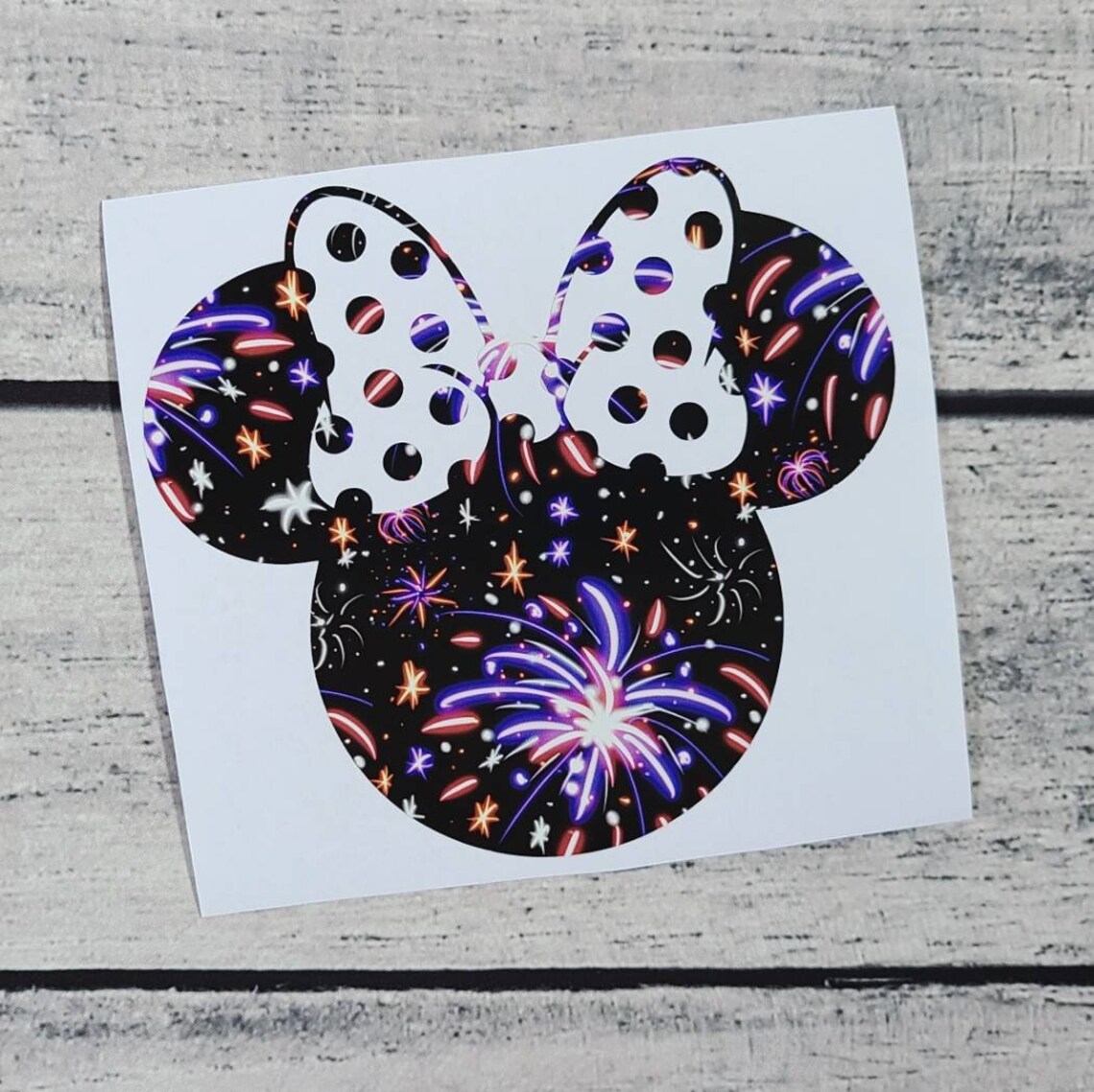 Disney Decals / Disney Fireworks Sticker / Laptop Sticker / - Etsy