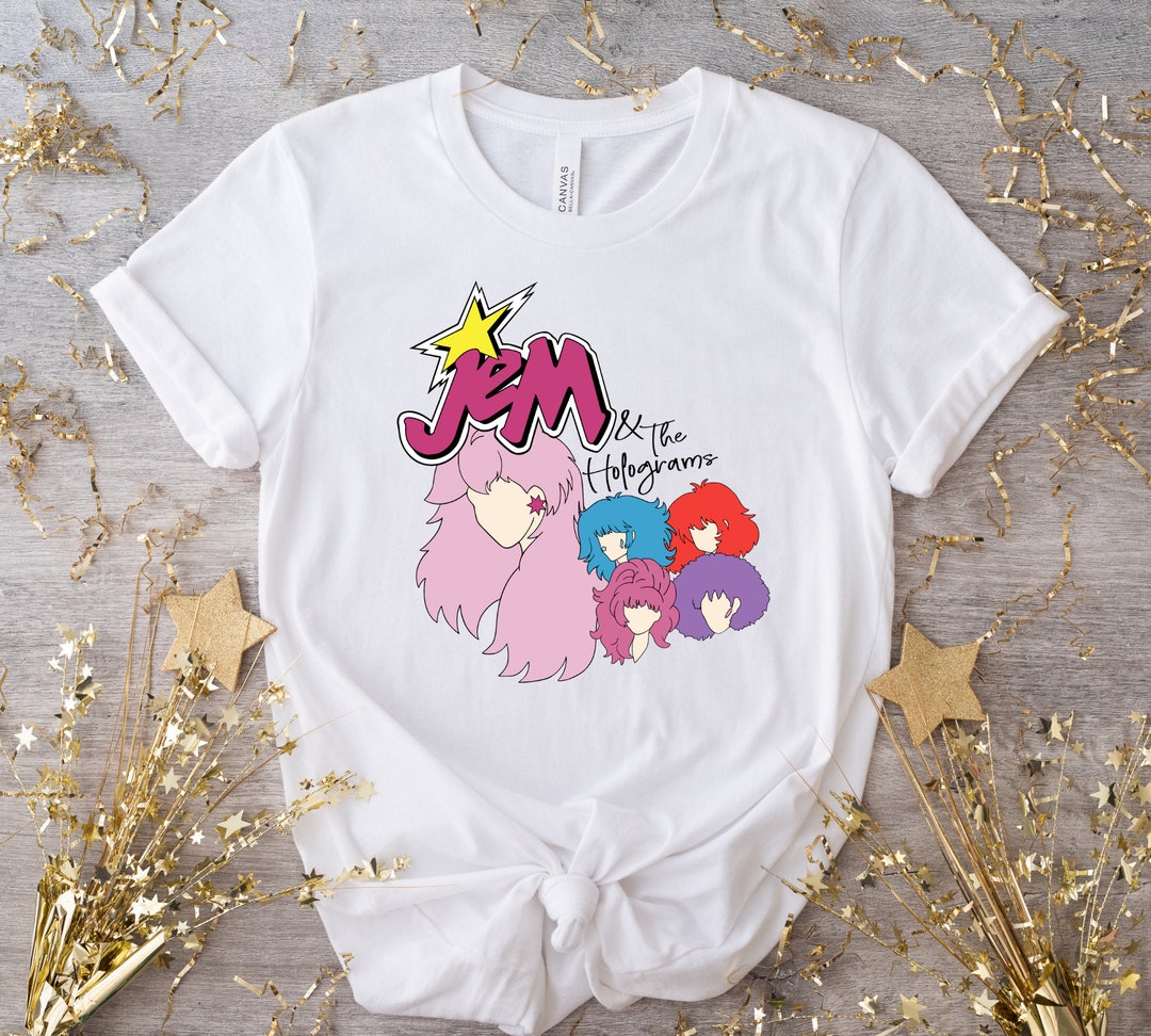 Jem Cartoon Shirt / Jem and the Holograms Inspired Shirt/ 80s Kid ...