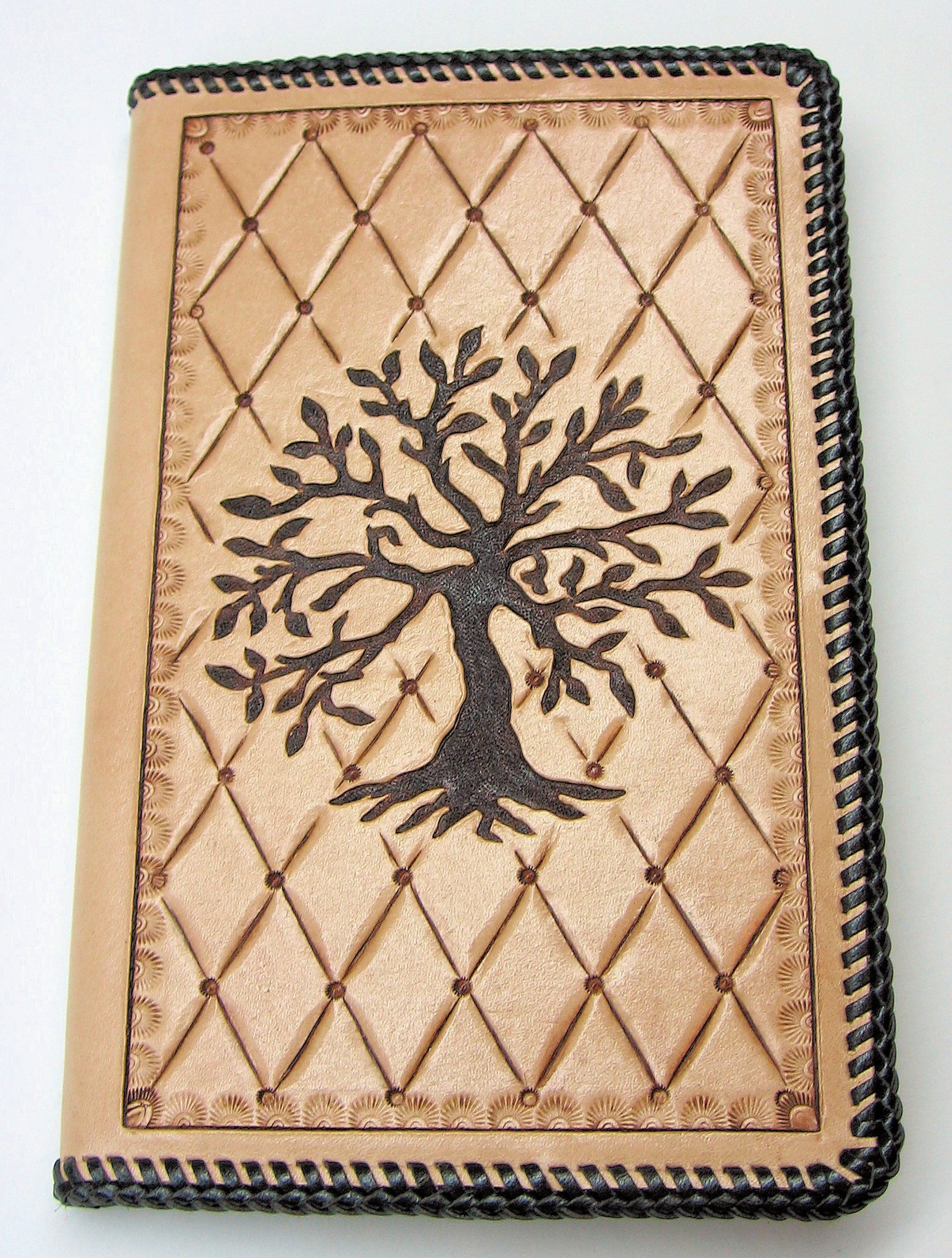 Hand Tooled Leather Tree of Life Junior Notebook Cover - Etsy