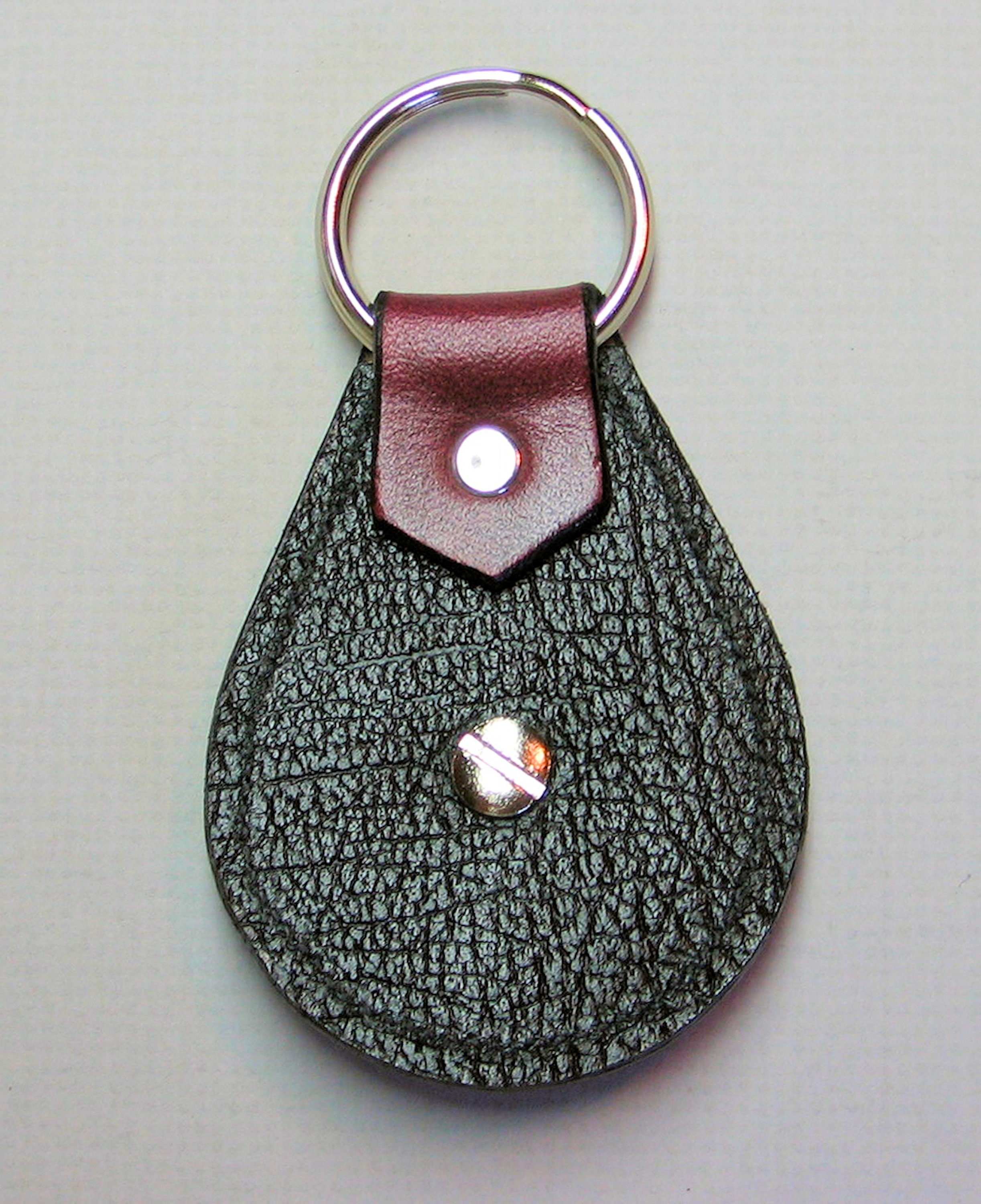 Elk Concho Leather Key Fob - Etsy