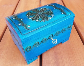 Blue jewellery box | Etsy