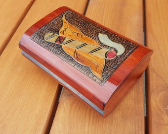 Decorated cigar box | Etsy