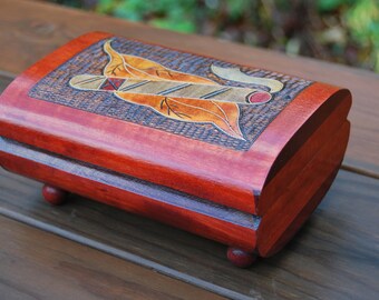Decorated cigar box | Etsy
