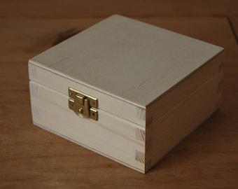 Lockable wooden box | Etsy