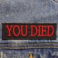 Dark Fantasy You Died/git Gud Fully Embroidered Morale Patch, Video ...