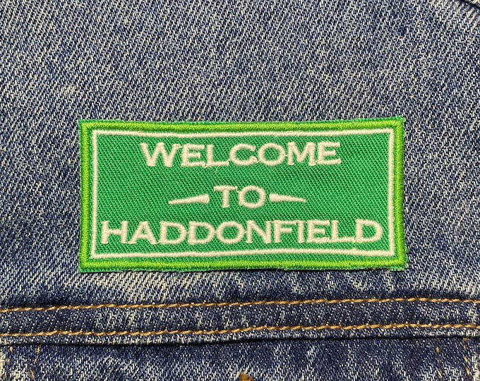 Haddonfield Sign Embroidered Patch. Horror Movie Inspired Patches. Iron ...