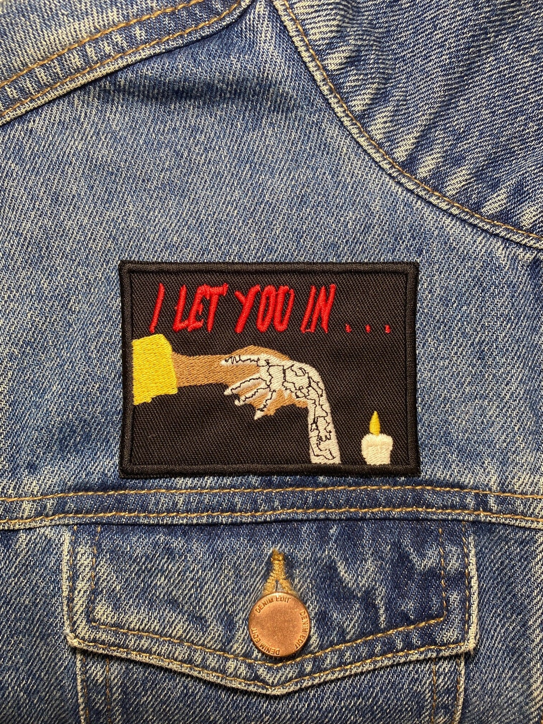 I Let You in Embroidered Patch. Horror Movie Inspired Patches. Iron on ...