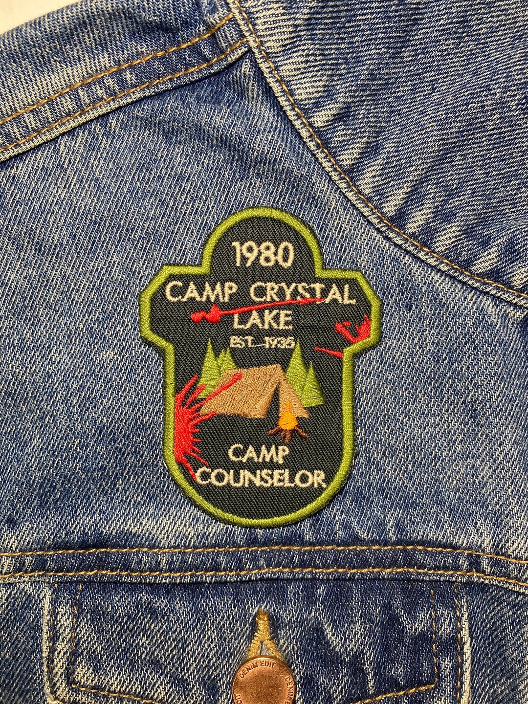 Bloody Camp Counselor Embroidered Patch. Horror Movie Inspired Patches ...