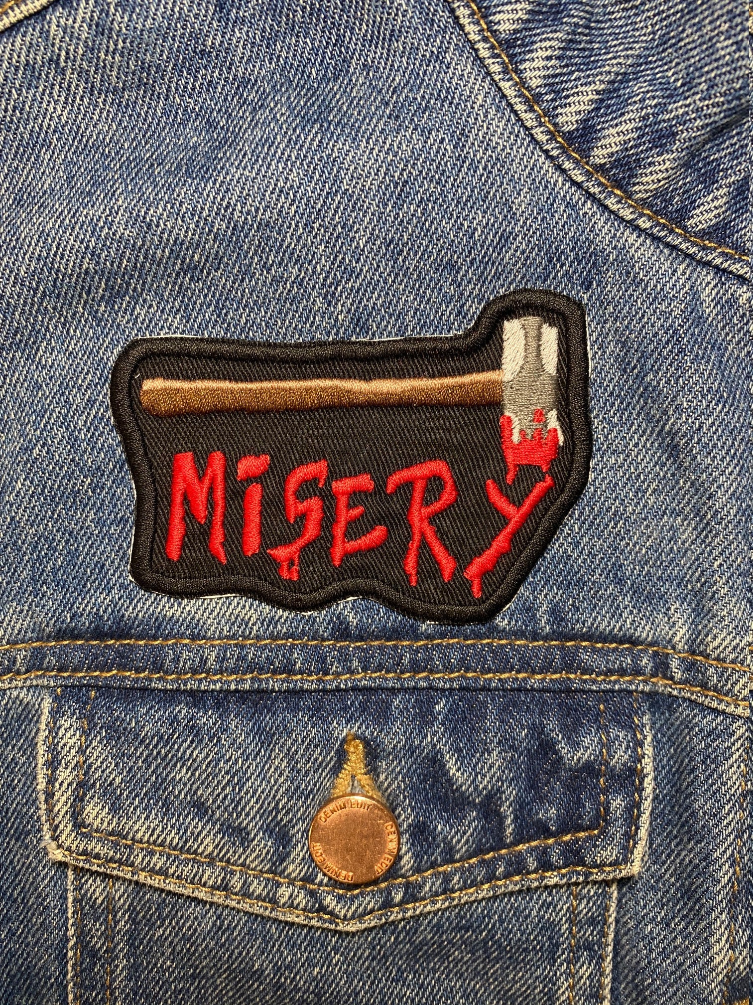 Misery Sledgehammer Embroidered Patch. Horror Movie Inspired | Etsy